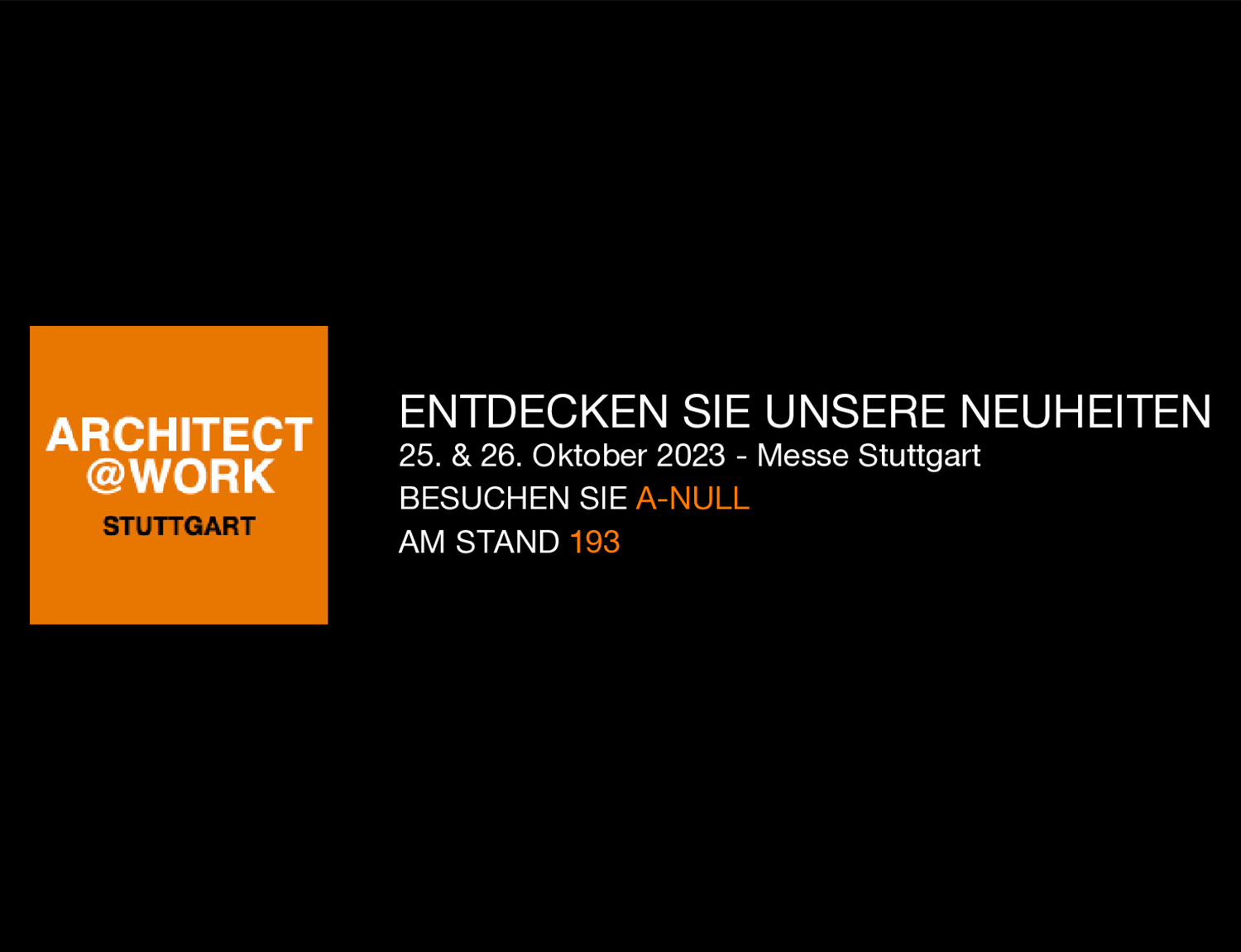 Messe: Architect@work Stuttgart | A-NULL Bausoftware